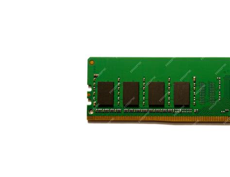 premium photo ddr ram memory module isolated on white background