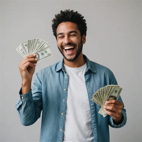 رجل يمسك اموال ويضحك بيكاسو الخليج Gulf Picasso