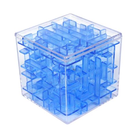 3d 큐브 퍼즐 미로 스틸 볼 게임 장난감 케이스 상자 재미있는 두뇌 게임 장난감 어린이용 지능형 실습 균형 능력 향상