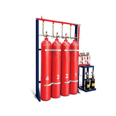 100 Pressurized Nitrogen Ig100 Inert Gas Fire Extinguishing System