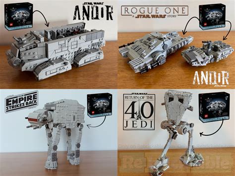 Lego Moc 75375 Milenium Falcon Alternate Builds 4 Pack Bundle 2
