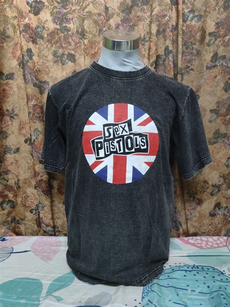Sex Pistols Acid Wash Mens Fashion Tops And Sets Tshirts And Polo