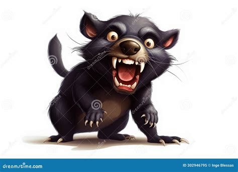 A Cartoon Of A Tasmanian Devil Stock Illustration Illustration Of