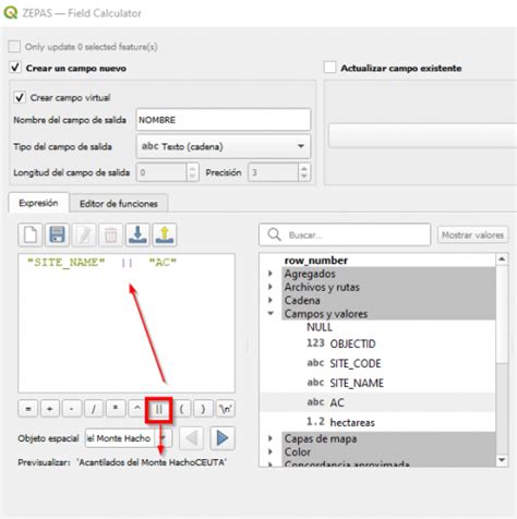 Cómo concatenar campos en QGIS TYC GIS
