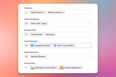 Hubfit Onboarding Flow