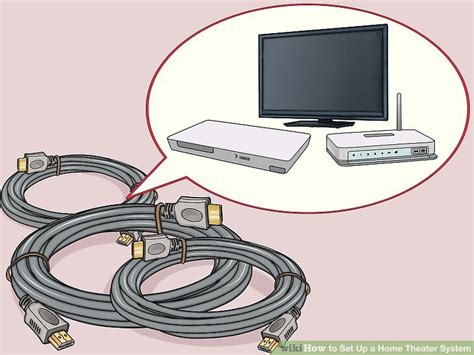 4 Ways To Set Up A Home Theater System WikiHow