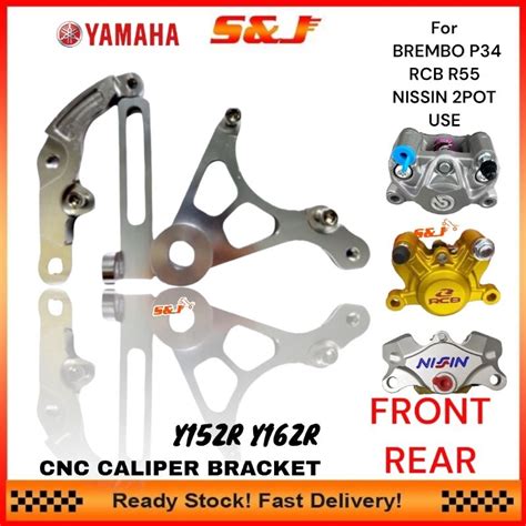 Extra Long Y15 Y15zr Y16 Y16zr Pnp Cnc Caliper Bracket Front Rear P34