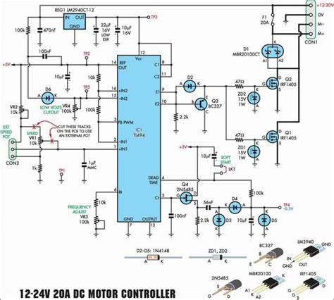 Schematic Diagram Speed Controller Brushless Dc Motor Contro