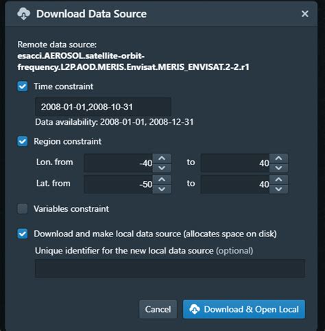 data download error aerosol · issue 838 · cci tools cate · github