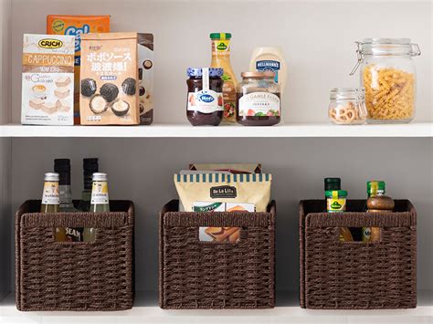 Joybest Wicker Storage Baskets For Shelves Rectangular