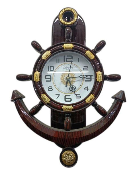 Plastic Sunray Anchor Analog Wall Clock At ₹ 450piece In Kanpur Id