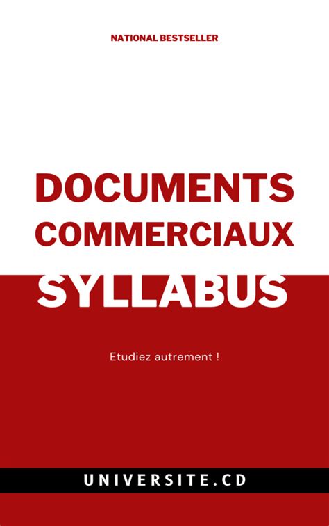 Documents Commerciaux Universitecd