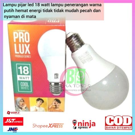 Jual Lampu Pijar Led Watt Lampu Penerangan Warna Putih Hemat Energi Tidak Tidak Mudah Pecah