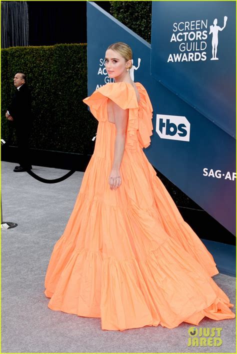 Kathryn Newton Wows In Orange Valentino Gown At Sag Awards 2020