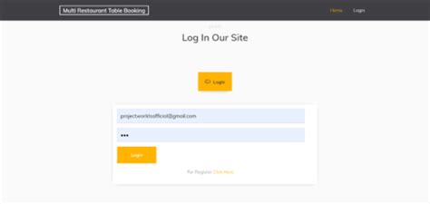 Online Restaurant Table Booking System In Php With Mysql