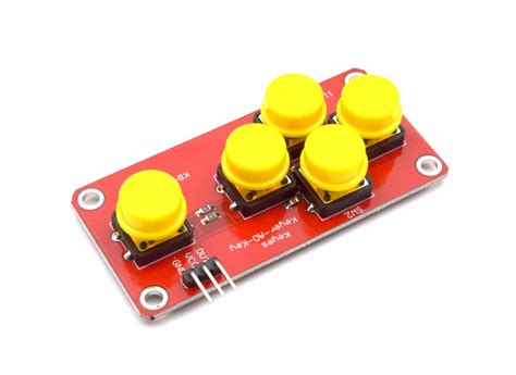 Teclado Analógico De 5 Pulsadores Para Arduino Digital Codesign