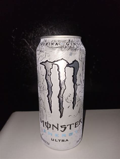 Monster White Energy Drink Can