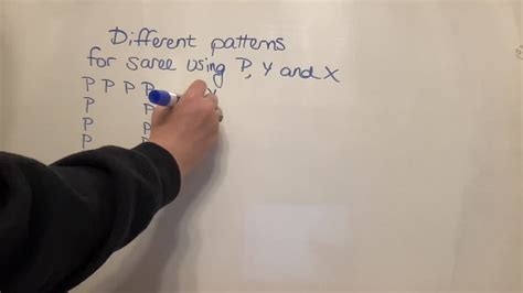 SOLVED Generate Different Patterns For The Border Of A Saree Using The Letters A P B Y C