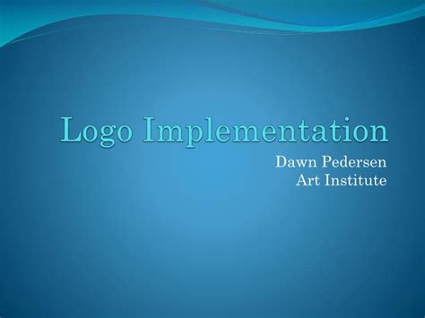 Ppt Logo Implementation Powerpoint Presentation Free Download Id