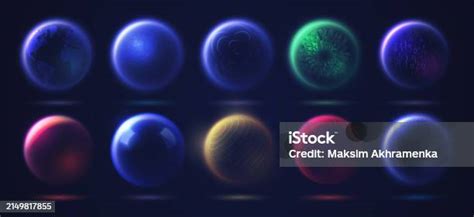 미래형 원형 체적 구체 세트입니다 벡터 일러스트 레이 션입니다 0명에 대한 스톡 벡터 아트 및 기타 이미지 0명 3차원 형태 건강관리와 의술 Istock