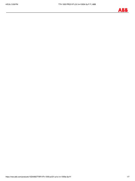 Mccb Abb Pdf Electrical Engineering Electronics