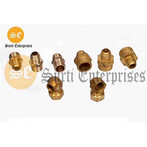 Brass Fittings Standard Size Industrial Use Golden Color Durable