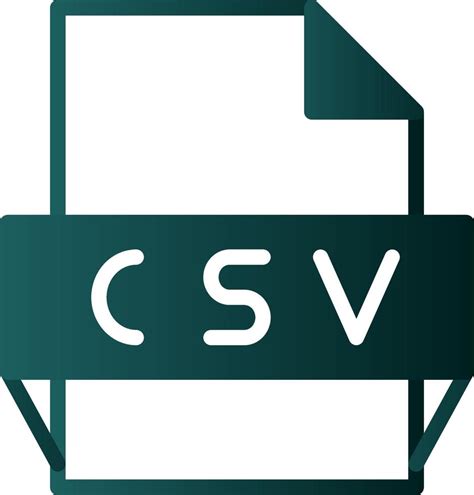 Csv File Format Icon 15573670 Vector Art At Vecteezy