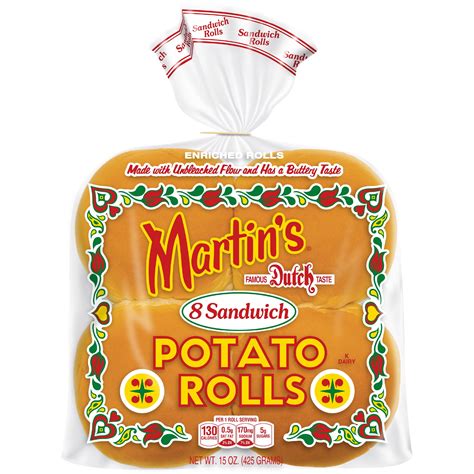 Martins Famous Potato Sandwich Rolls 35 Inch Hamburger Buns Ready