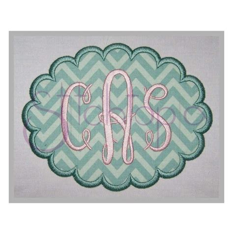 Scalloped Oval Applique Design Stitchtopia
