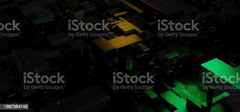 그래픽 디자인 3d 일러스트레이션을 위한 혁신적인 추상 미래 도시 클린 브라운 또는 골드 컬러 디스플레이 배경 초현대적에 대한 스톡 사진 및 기타 이미지 Istock