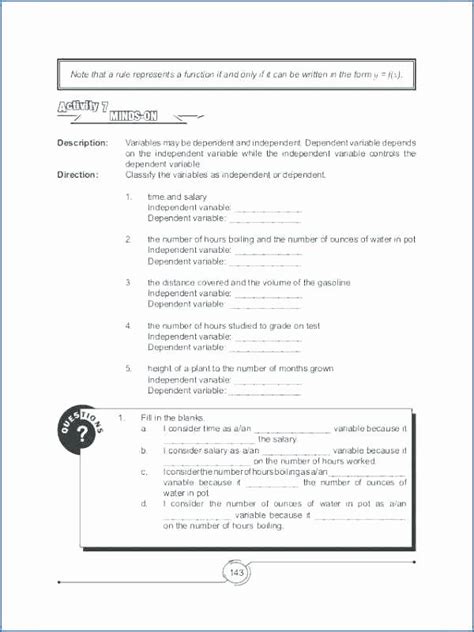Independent And Dependent Variable Worksheet Artofit