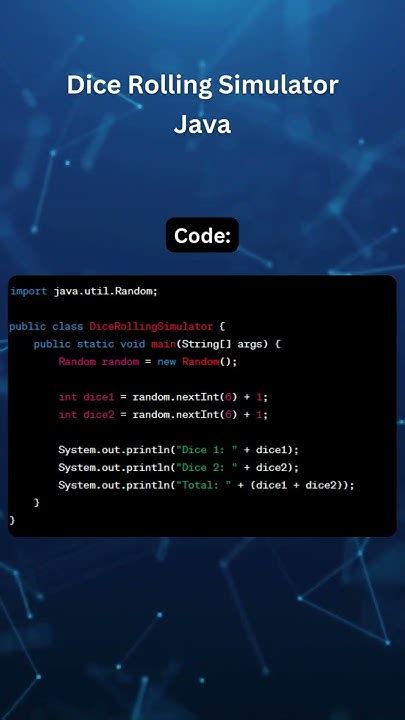 Dice Rolling Simulator In Java Coding Gaming Code Coder Java