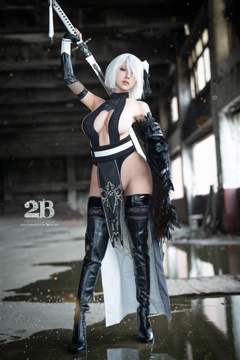 Nier Automata 2b Cosplay By Haneame Original Art By Dishwasher R