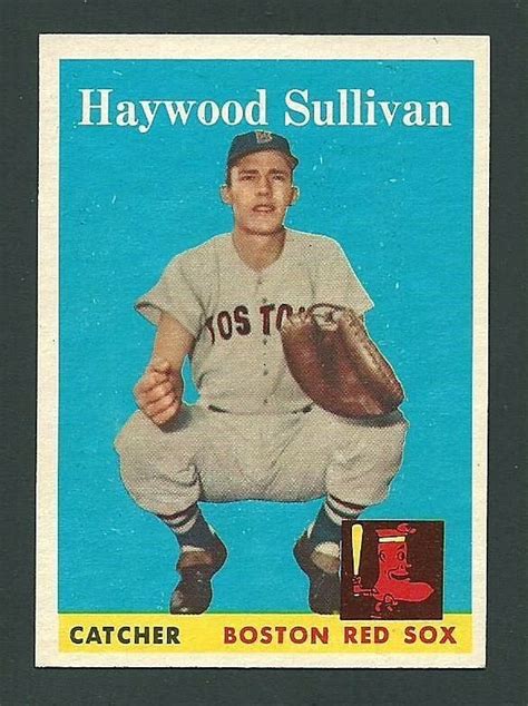 Haywood Sullivan Boston Red Sox 1958 Topps Card 197 Ebay Old Baseball Cards Baseball Cards