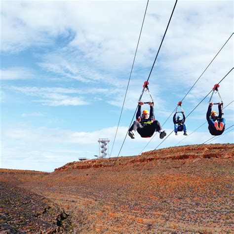 Grand Canyon Zipline Fliegen Sie Mit 40 Mph über Den Grand Canyon West