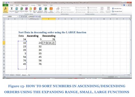 Excel Formula Sort Numbers Ascending Or Descending Excelchat
