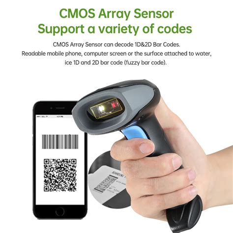Qr Code Scanner Handheld Wireless Barcode Scanner 2d Usb Qr Scan Guns Portable Android Barcode