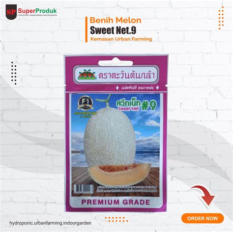 Benih Melon Sweet Net9 Kemasan Urban Farming Lazada Indonesia