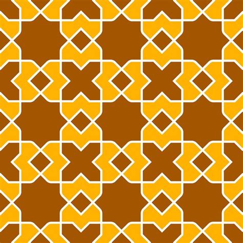 Premium Vector Seamless Geometric Pattern Arabic Style Zellij