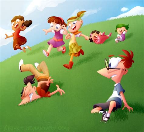 ~fall To The Finish~ By Kiki Kit On Deviantart Phineas And Ferb