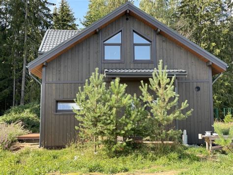 Одноэтажный каркасный дом с террасой КД 1200 «8x18 Цена от 4 376 000 руб