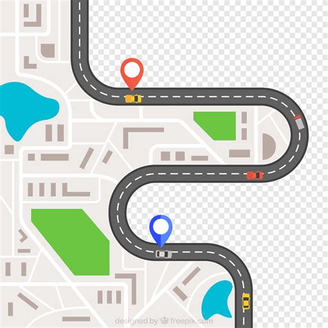 Goggle Map Screenshot Infographic Road Navigation Map Happy Birthday Vector Images