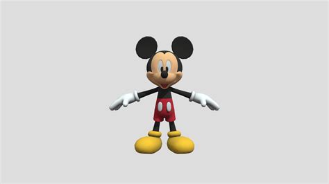 Mickey Mouse Fbx Download Free 3d Model By Jadielozuno Jadielozuna 8cfc790 Sketchfab