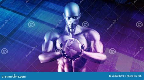 Computer Security Vector Illustration Flat Cartoon Desktop Pc With Closed Lock Concept Of