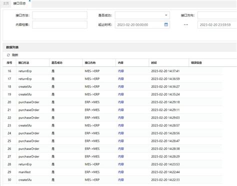 erp与mes接口开发 系统开发案例 程序员客栈