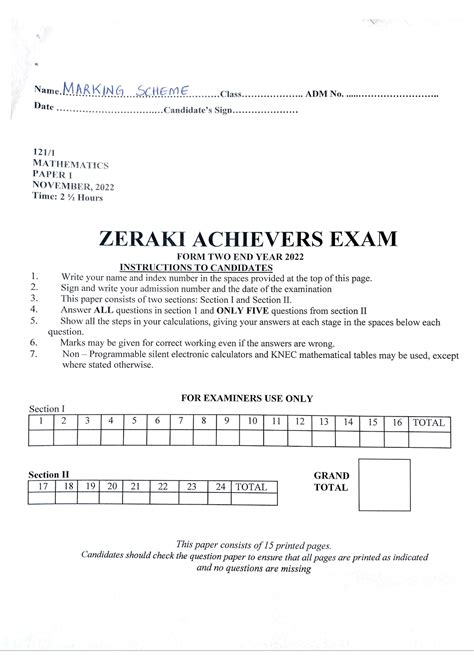 Mathematics Mathematics Form 2 Marking Scheme Education Studocu Mathematics Mathematics Form 2 Marking Scheme Education Studocu