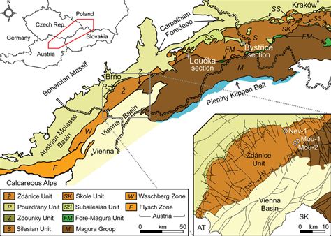 Schematic Geological Map With Main Localities Of Data Origin