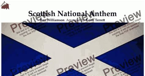 Scottish National Anthem For Brass Band Quintet Sheet Music Pdf File