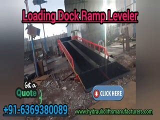 Hydraulic Dock Ramp Manufacturers Ppt
