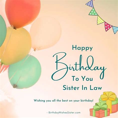 85 Happy Birthday Sister In Law Images And Pics